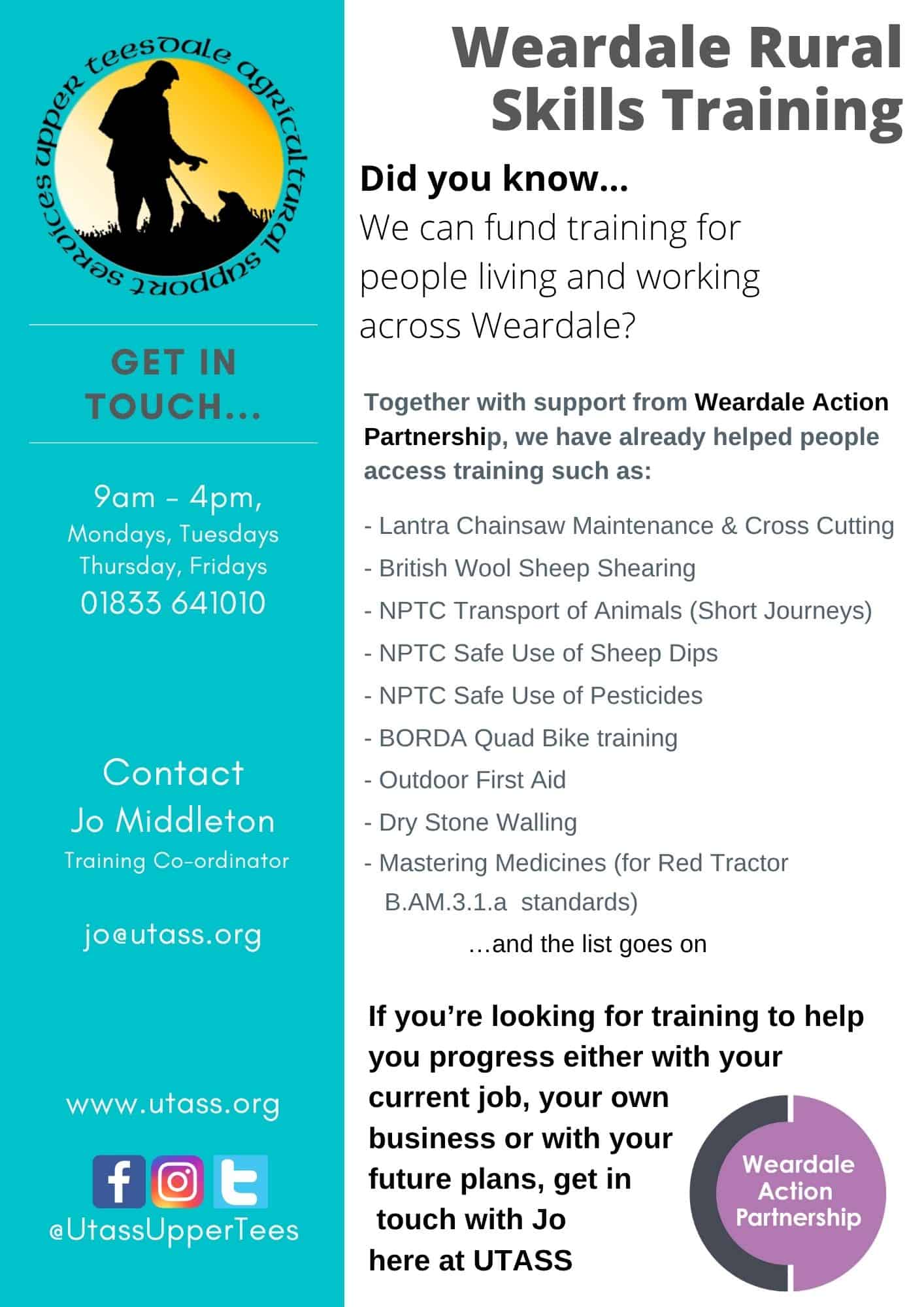 Weardale Rural Skills Training - UTASS